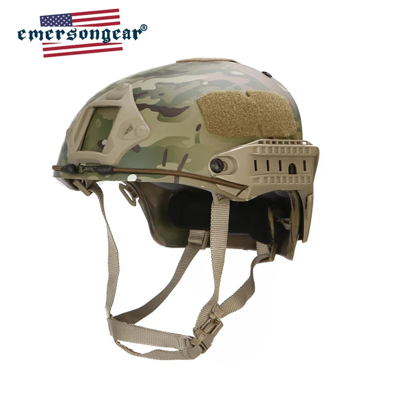 Emersongear EM9224 Tactical Fast Helmet AF Style W Shroud Training Hel